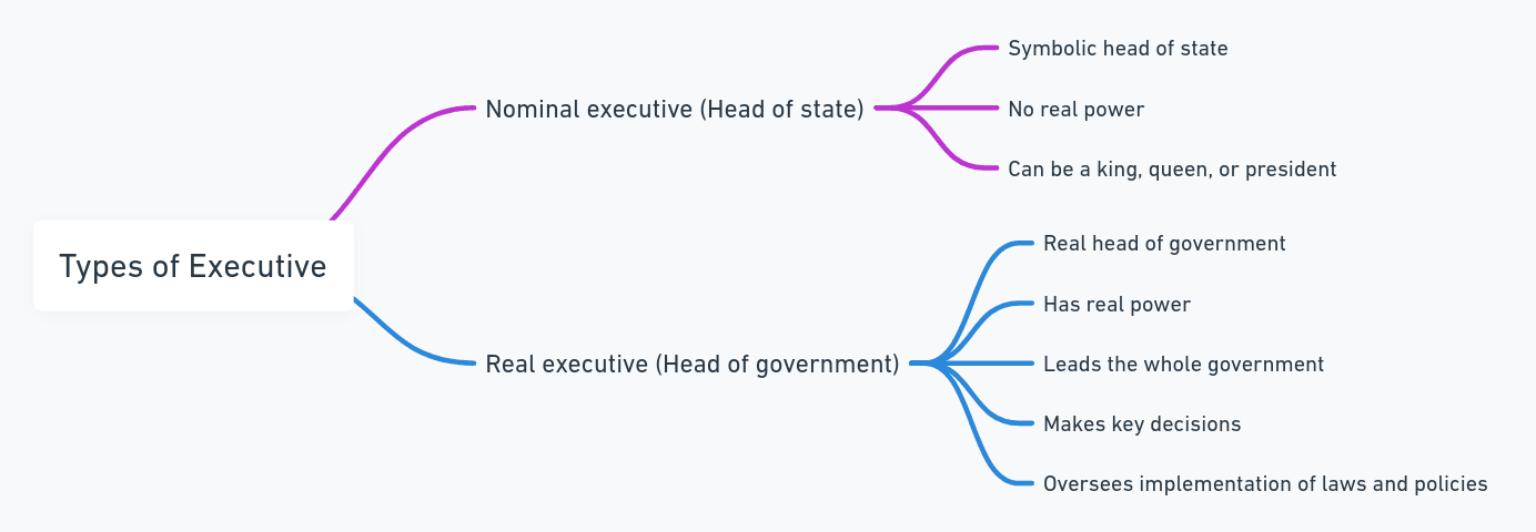 Executive: Concept, Functions and Types - Legitimate India
