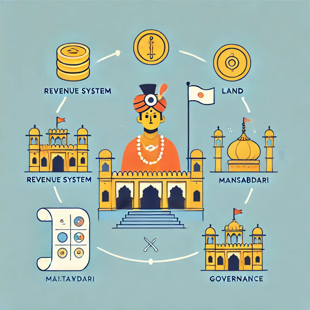 The Mughal Empire - Revenue System, Mansabdari System, and Mughal ...
